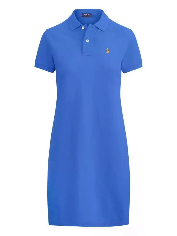 Polo Ralph Lauren Short Sleeve Embroidered Pony Logo A-line Dress