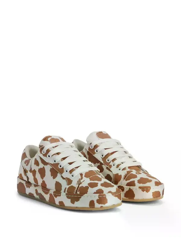 GIUSEPPE ZANOTTI Printed Lace-up Sneakers