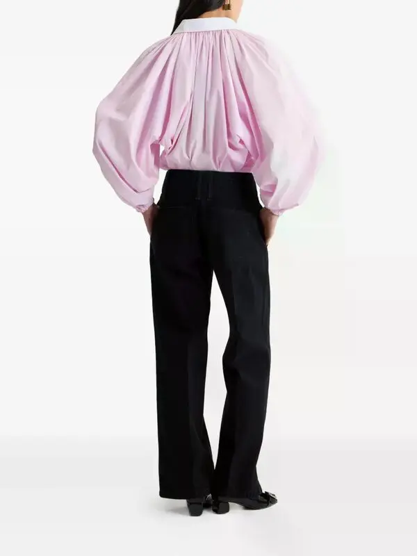 PATOU Wide Waistband Denim Jeans