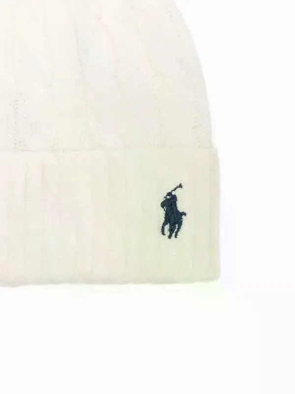Polo Ralph Lauren Cable Knit Beanie - Neutrals