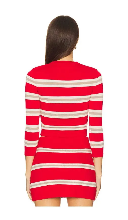 SEROYA Cruz Striped Knit Top