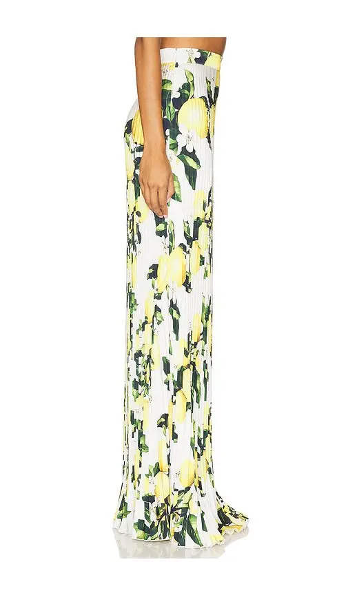 L'IDEE X Revolve Printed Pleated Maxi Skirt
