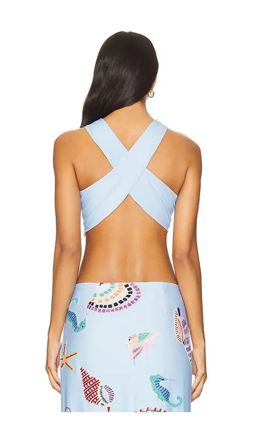 OCEANUS Hand Beaded Top