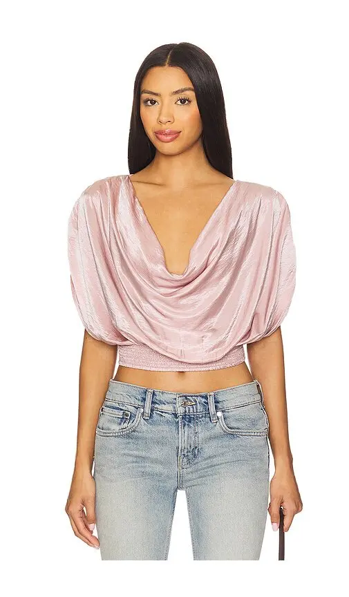 Free People X Revolve Cowl Cape Top - Lavender
