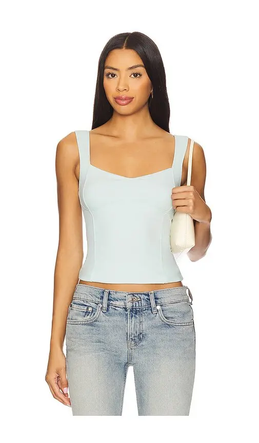 Free People Somewhere Something Cami - Baby Blue