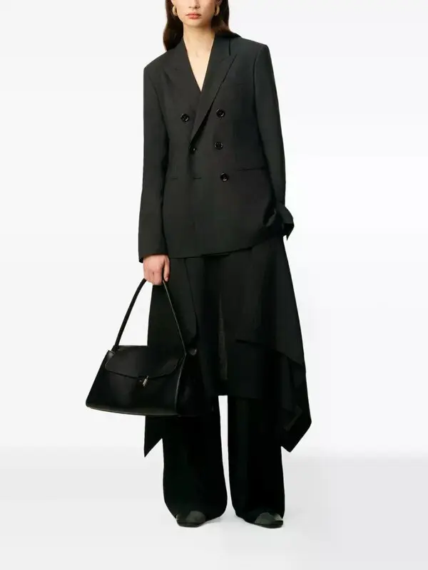 AMI Paris Double-breasted Wool Jacket - Black