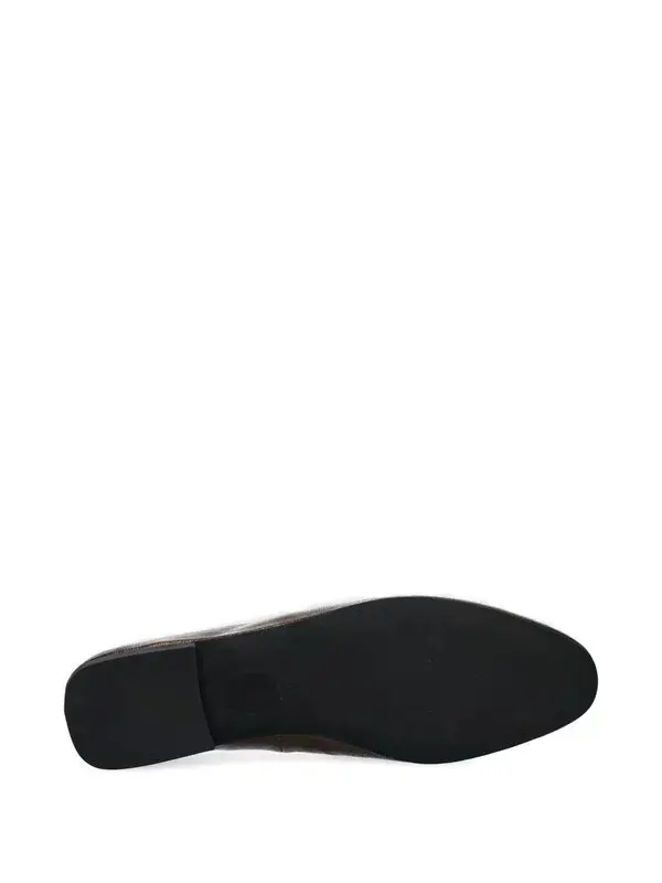 Jeffrey Campbell Fathom Metallic Leather Ballet Flats - Brown