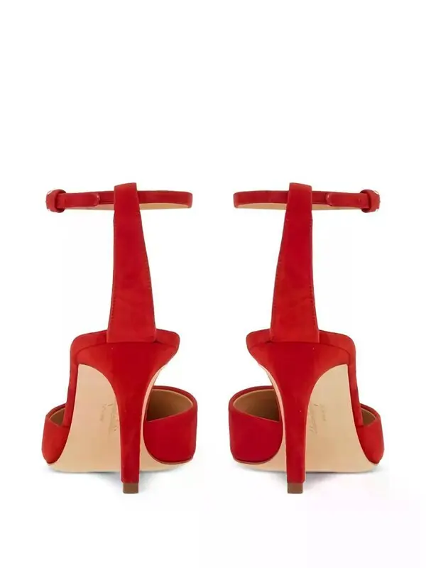 FERRAGAMO Suede Pumps With Buckle-fastening Ankle Strap