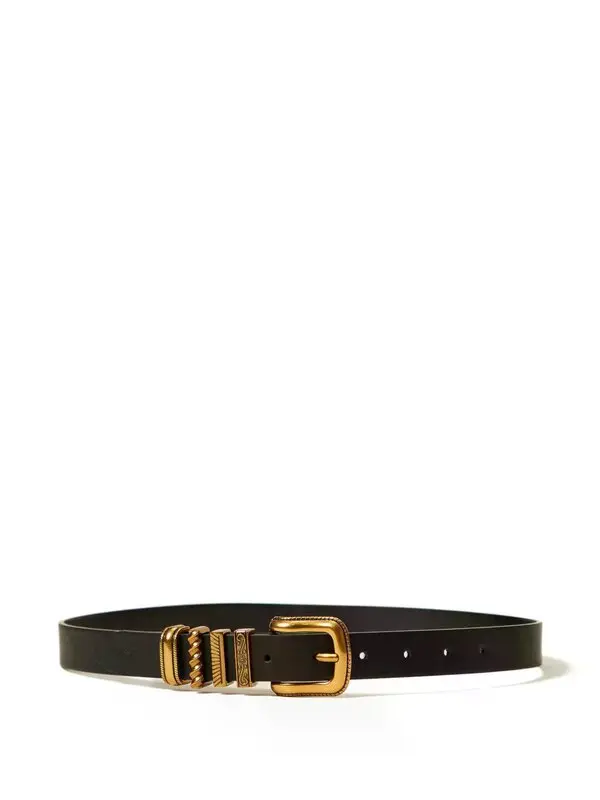 TWINSET Buckle Belt With Decorative Loops - Black