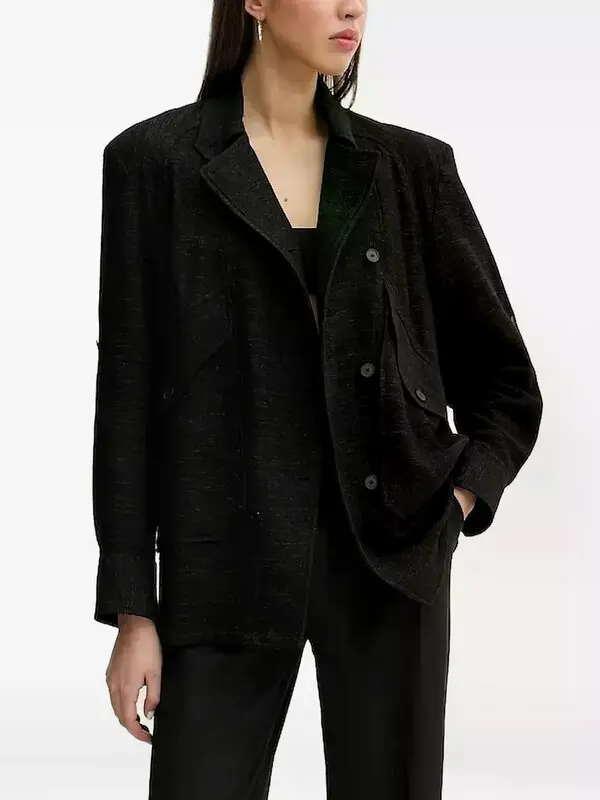 IRO PARIS Double-breasted Lurex Overshirt
