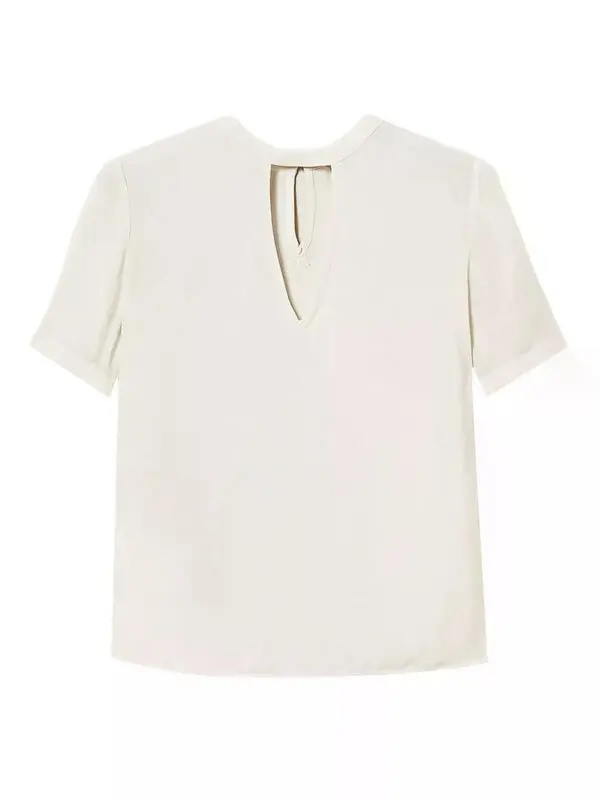 TWINSET Keyhole Neckline Blouse - White