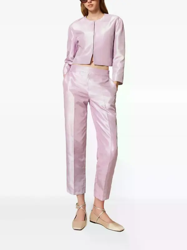 TWINSET Shantung Cropped Jacket