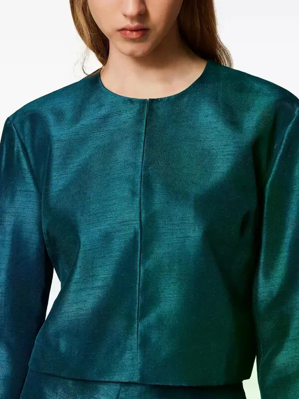 TWINSET Crop-hem Longsleeve Jacket