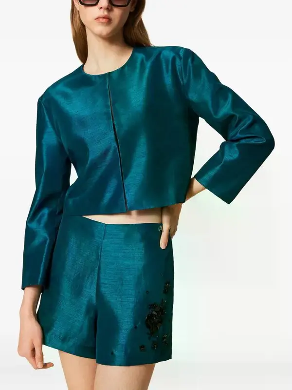TWINSET Embroidered Sequin Shorts