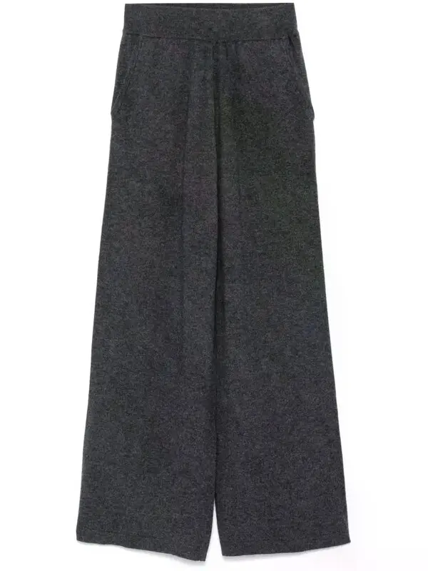 PHILO-SOFIE Knitted Wide Leg Trousers - Grey