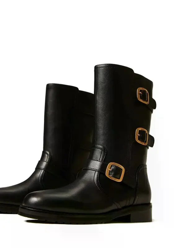 TWINSET Triple-buckle Biker Boots