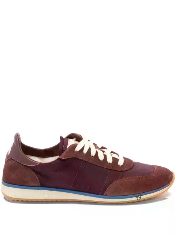 Patrizia Pepe Suede Panelled Low-top Sneakers - Brown