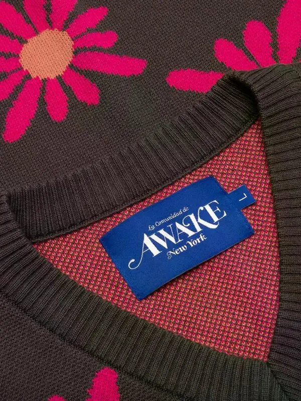 AWAKE NY Floral V-neck Vest