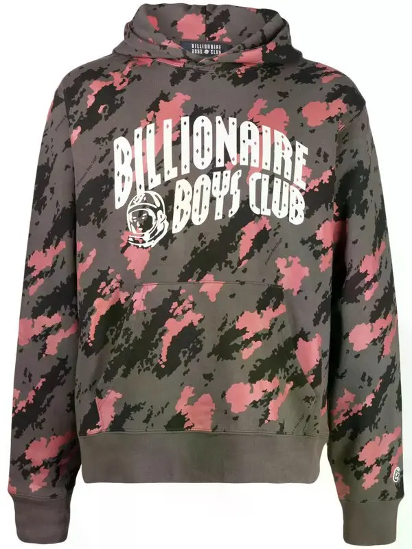 BILLIONAIRE BOYS CLUB Astro Logo Camouflage Print Hoodie - Grey