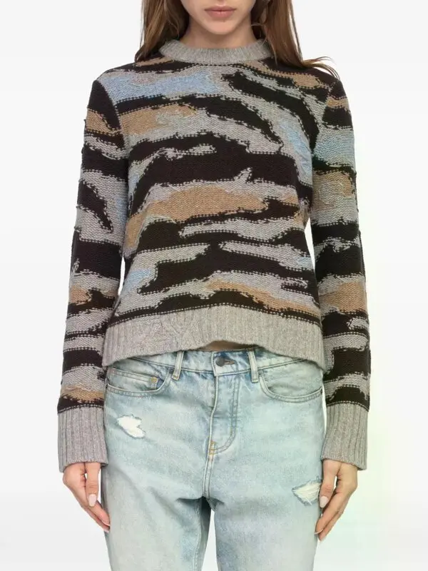 Zadig&Voltaire Malty Patterned Crew-neck Sweater