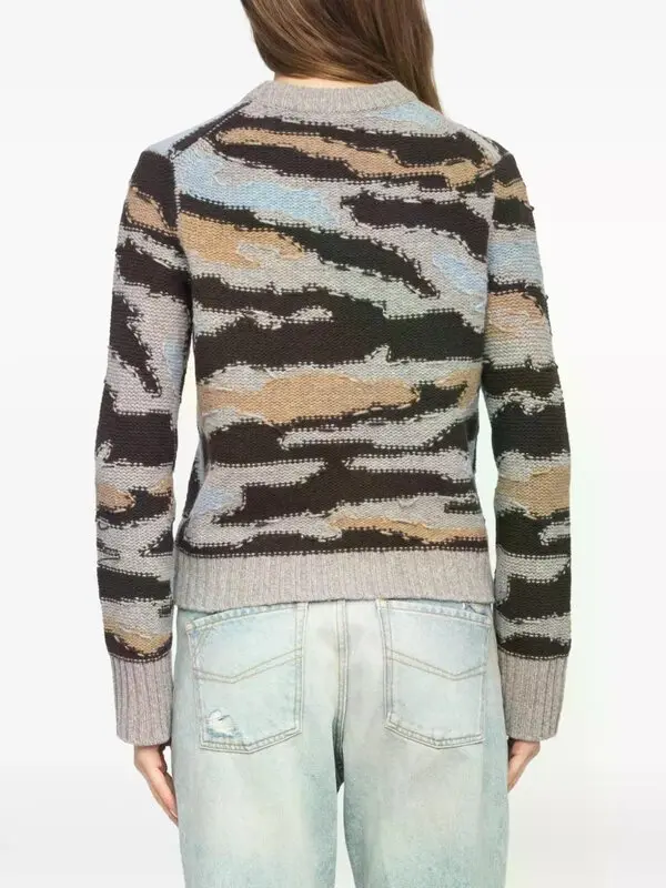 Zadig&Voltaire Malty Patterned Crew-neck Sweater