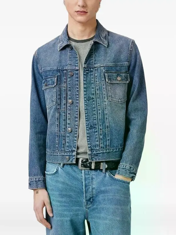 ALLSAINTS Indigo Denim Trucker Jacket - Blue