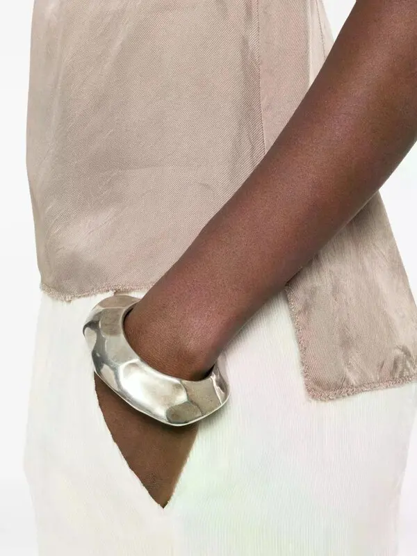 FEDERICO CINA Taupe V-neck Spaghetti Strap Top