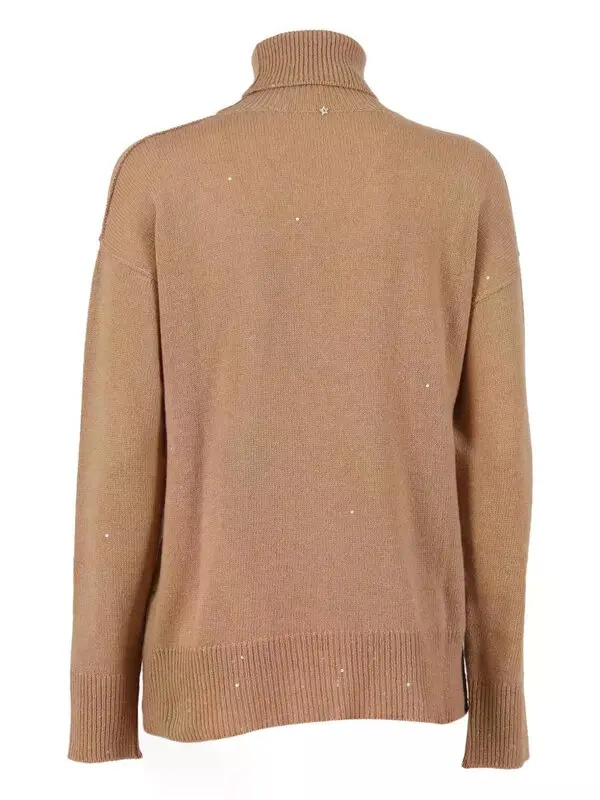 Lorena Antoniazzi Sequin-embellished Turtleneck Sweater