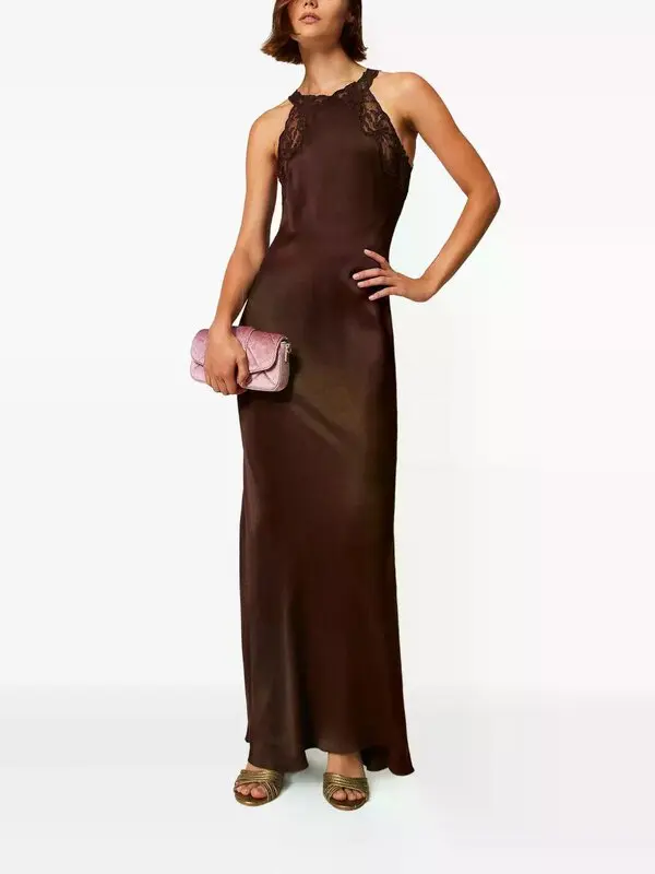 TWINSET Lace-insert Maxi Dress