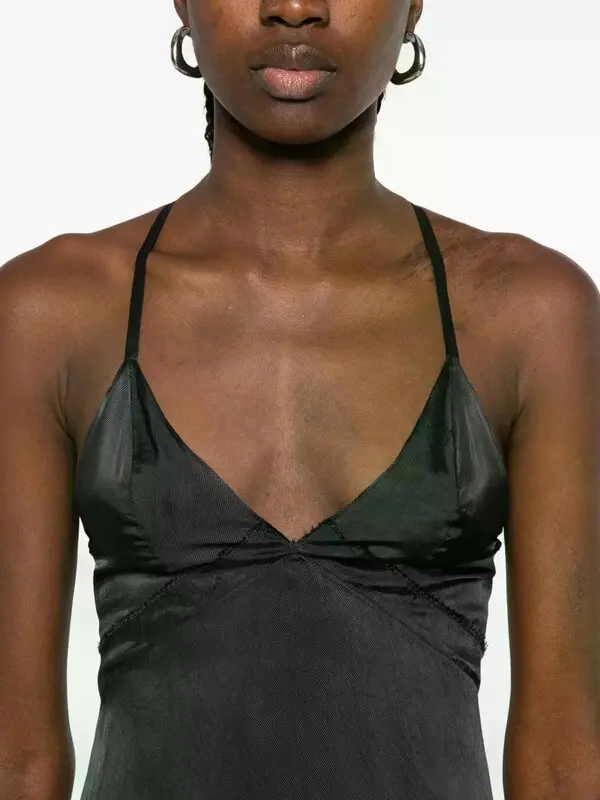 FEDERICO CINA Halterneck Maxi Dress