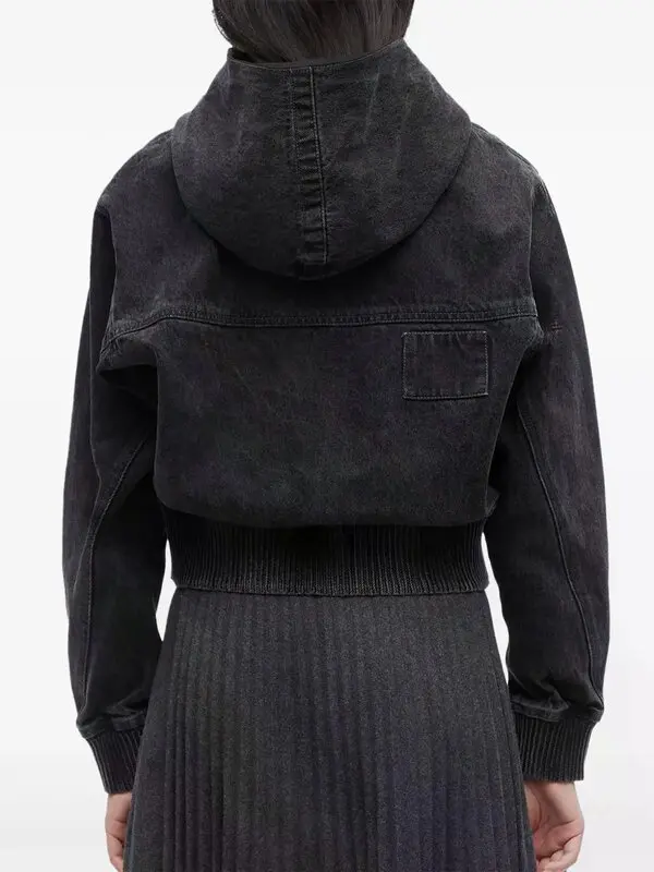 3.1 Phillip Lim Denim Ribbed-hem Hoodie