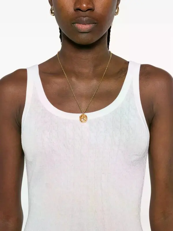 Elisabetta Franchi Scoop Neck Tank Top
