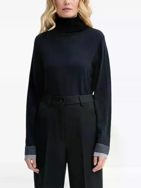 Paul Smith Long Sleeve Turtleneck - Blue