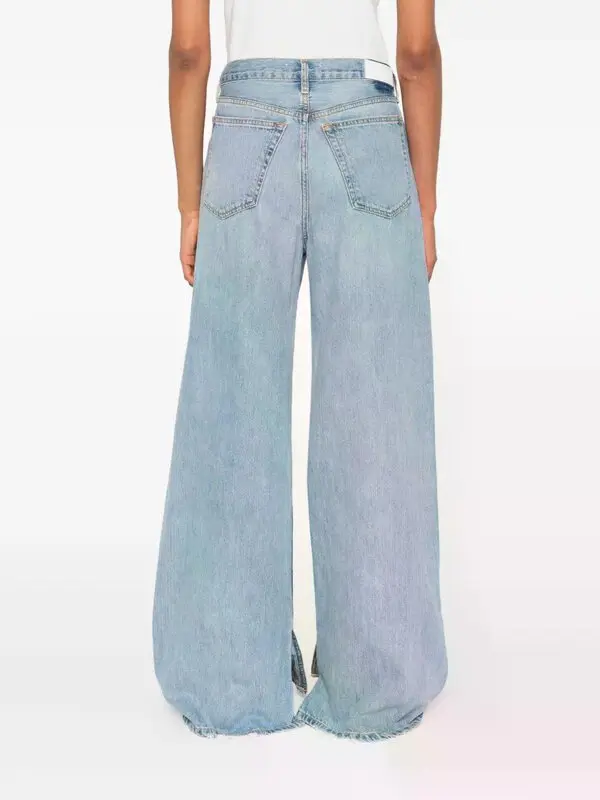 RE/DONE Wide-leg Five-pocket Jeans