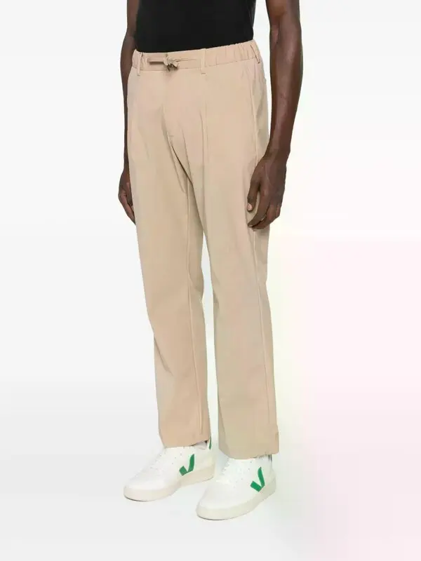 Herno Pleated Drawstring Trousers - Neutrals