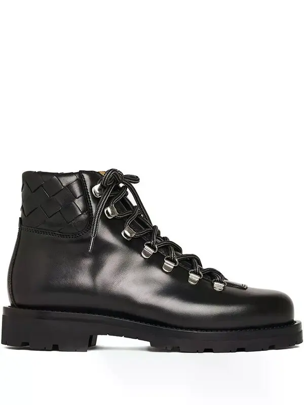 SCAROSSO Catherine Leather Lace-up Boots