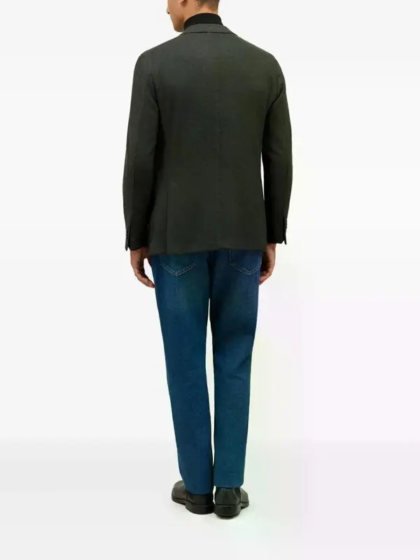 Boglioli Patch-pocket Buttoned Blazer - Green