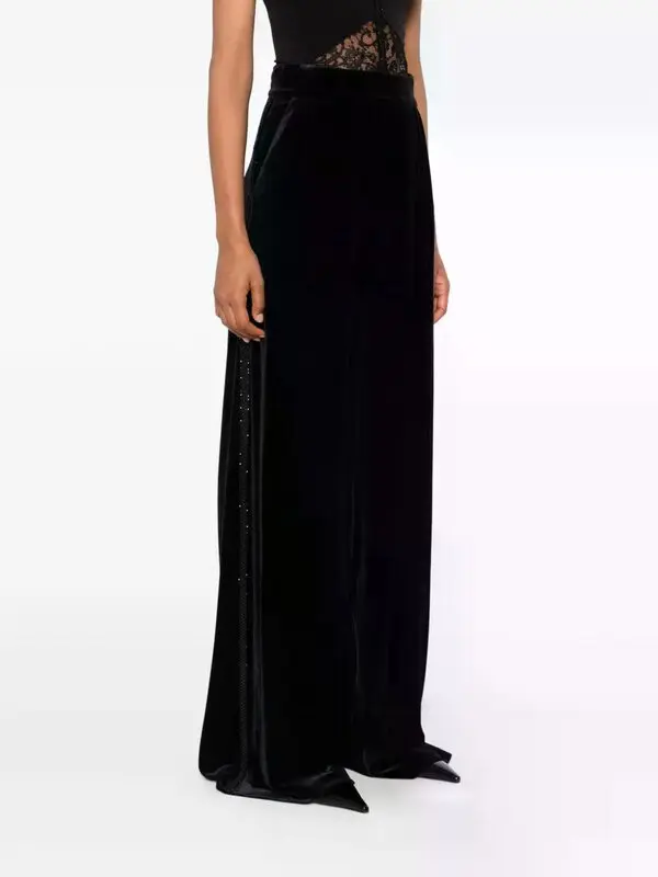 NISSA Pleated Velvet Trousers