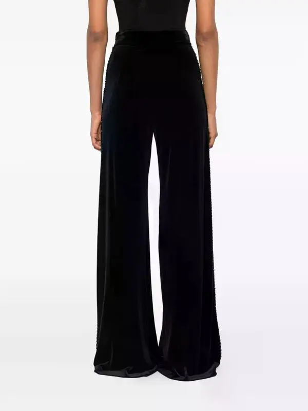 NISSA Pleated Velvet Trousers