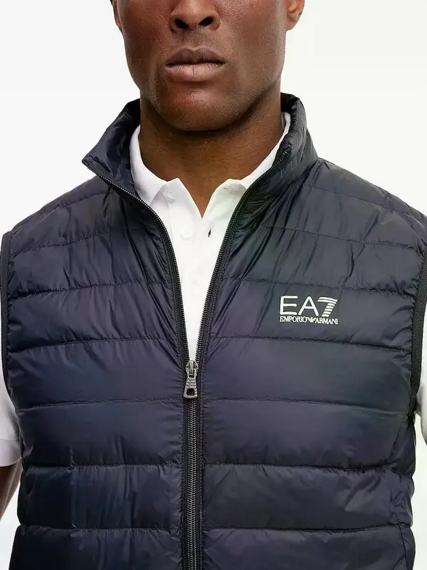 EA7 Quilted Logo-plaque Gilet