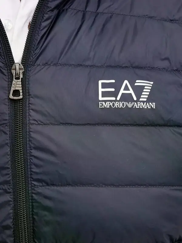 EA7 Quilted Logo-plaque Gilet