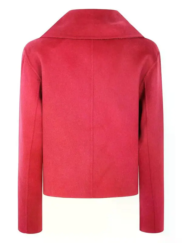 JOSEPH Double-breasted Wool Jacket - Red