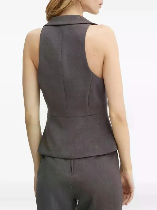 Bardot Halterneck Button Top