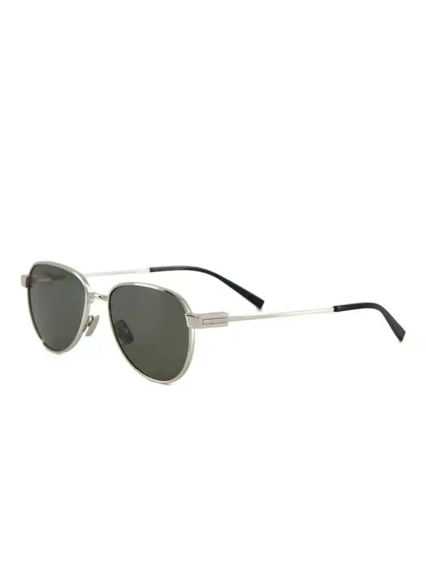 Saint Laurent Tone Round Frame Sunglasses