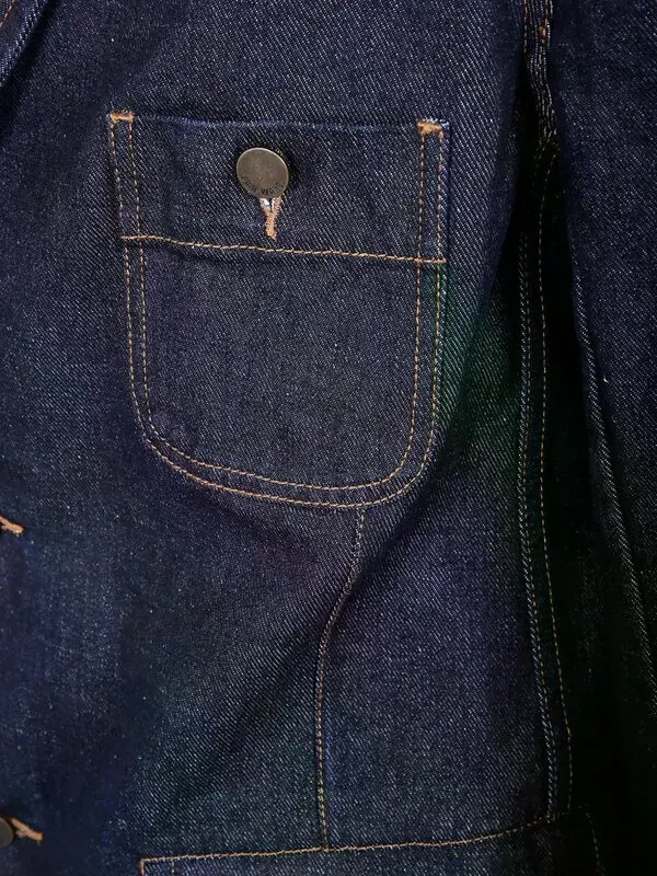 UMA WANG Buttoned Patch-pocket Denim Jacket