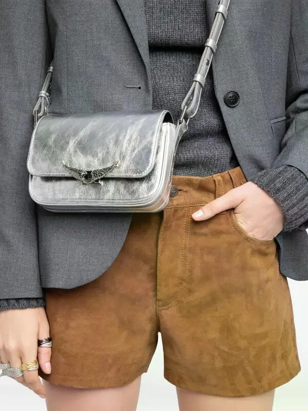 Zadig&Voltaire Le Zazi Winged Cross Body Bag - Silver