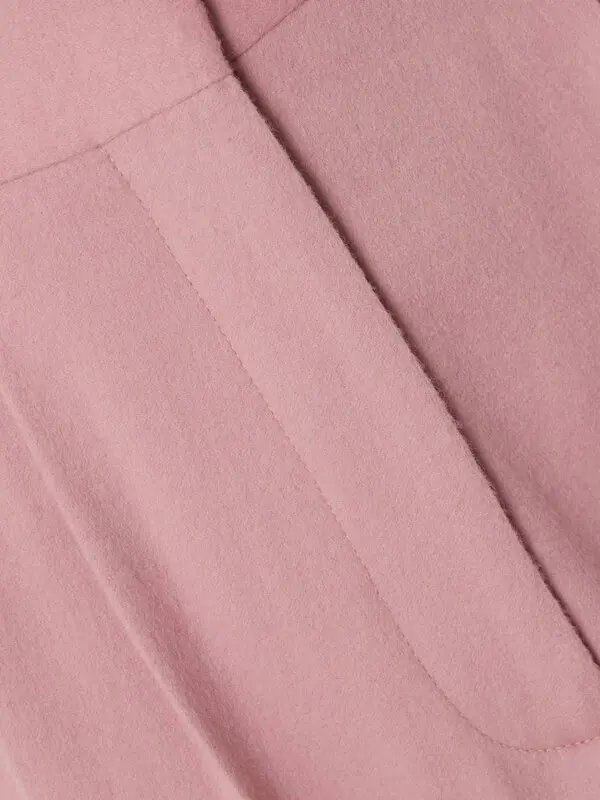 BLAZÉ MILANO Fox Pleated Wool And Cashmere-blend Tapered Trousers