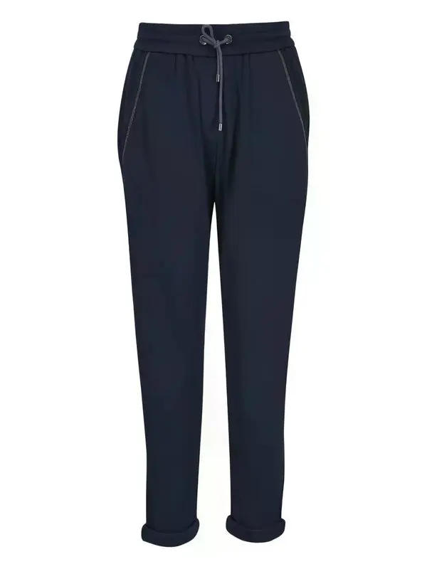 Brunello Cucinelli Drawstring Track Pants - Blue