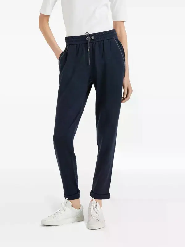 Brunello Cucinelli Drawstring Track Pants - Blue