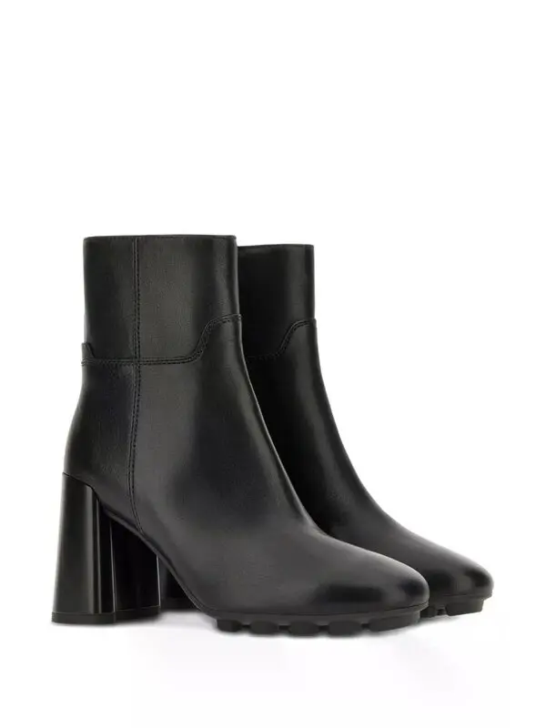 Hogan 90mm Leather Zip Up Boots